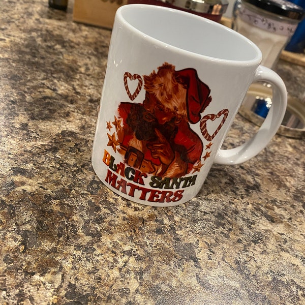 Black Santa Matters Png Sublimation Design, Christmas Santa Png, Afro ...