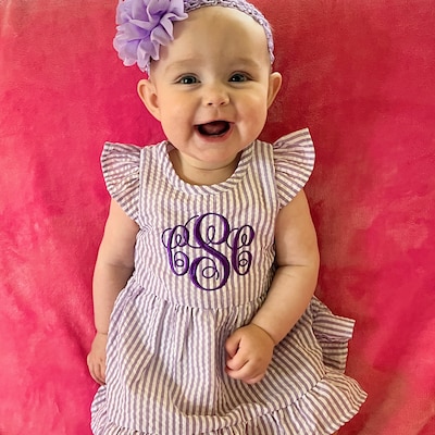 Monogram Outfit for Baby Toddler Girls Kids Spring Outfit - Etsy