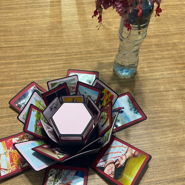 HEXAGON Explosion Box SVG File Instant Download Svg Project for Cricut ...