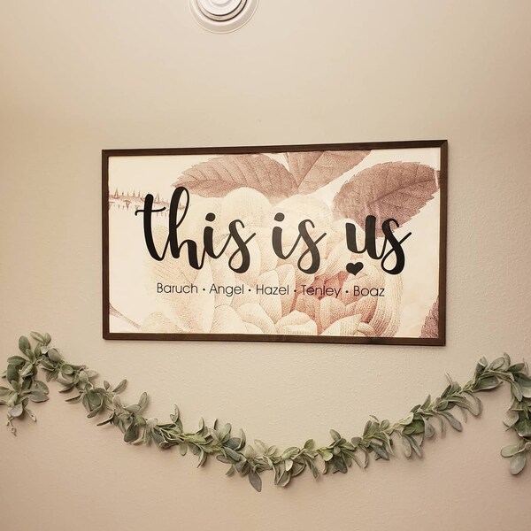 This is Us Vinyl Wall Decal - Family Names Vinyl Wall Decal - This is ...