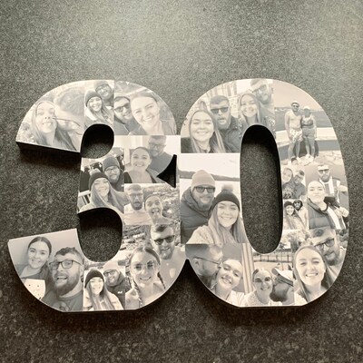 30th Birthday Photo Collage Gift 30th Wedding Anniversary - Etsy