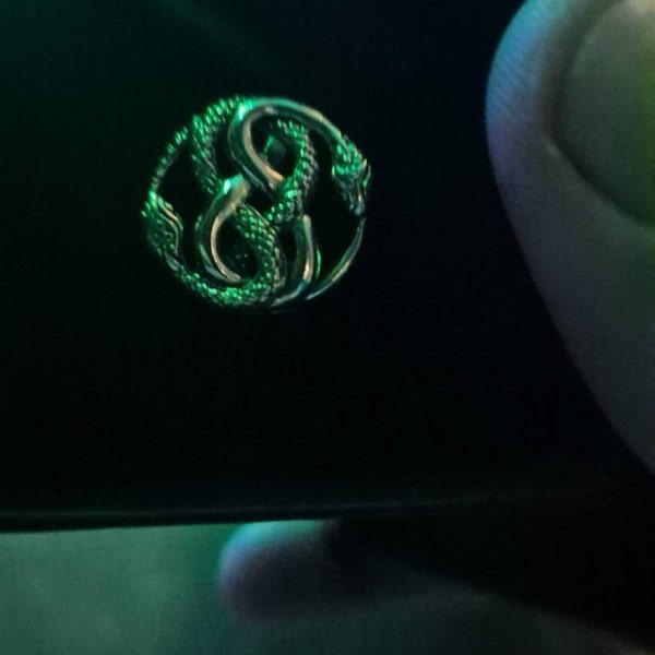 Auryn Snake Ring - .925 Sterling Silver - Polished Oxidized Finish ...