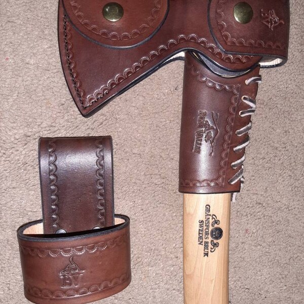 420-overstrike Guard With Leather Lacing for the Gränsfors Bruk #420 ...