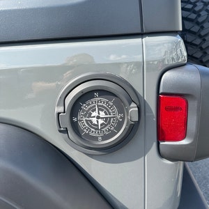 Vinyl Distressed Style Compass Hood Decal Window Decal Fits Jeep ...