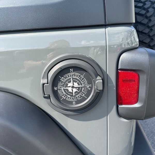 Vinyl Distressed Style Compass Hood Decal Window Decal Fits Jeep ...