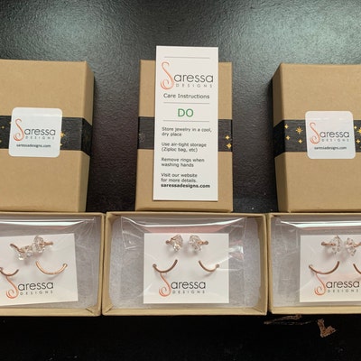 Herkimer Diamond Open Hug Hoops, Huggie Hoop Earrings, 14k Gold Filled ...