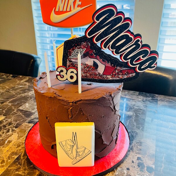 Jordan Inspired Cake Topper, Sneaker Head, Airmax Cake Topper - Etsy