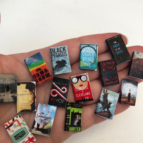 127 Small Miniature Book Covers, Downloadable Printable Books, Set #1 ...
