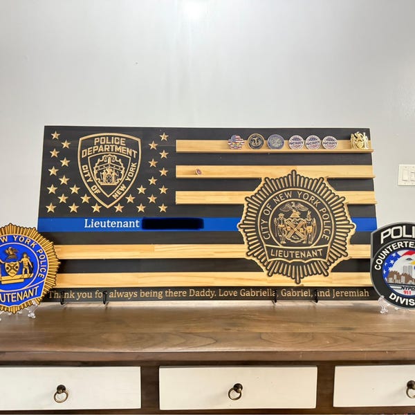 Embossed NYPD Detective Shield Replica: NYC Police Display Plaque - Etsy