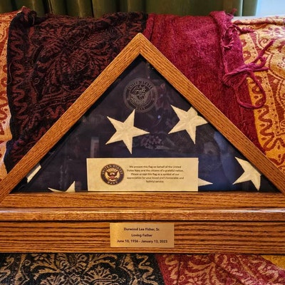 Memorial Flag Display Case With Shell Casings - Etsy