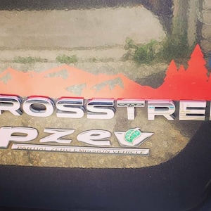 Mountain With Trees Badge Decal for Subaru, Crosstrek Mountain With ...