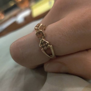 Handmade Five Finger Chain Rings Adjustable Cross Chain - Etsy