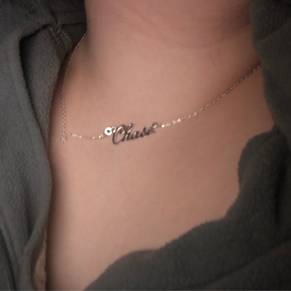 Custom Name Choker With Birthstone • Everyday Name Necklace ...