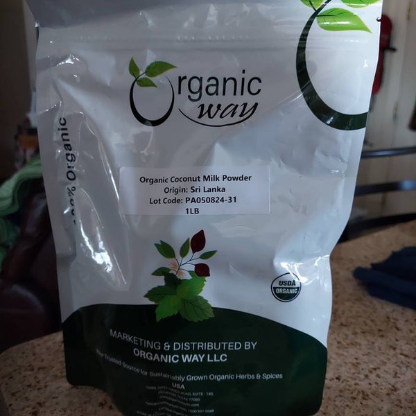 Organic Way Moringa Leaf Powder Herbal Tea Organic, Kosher, USDA ...