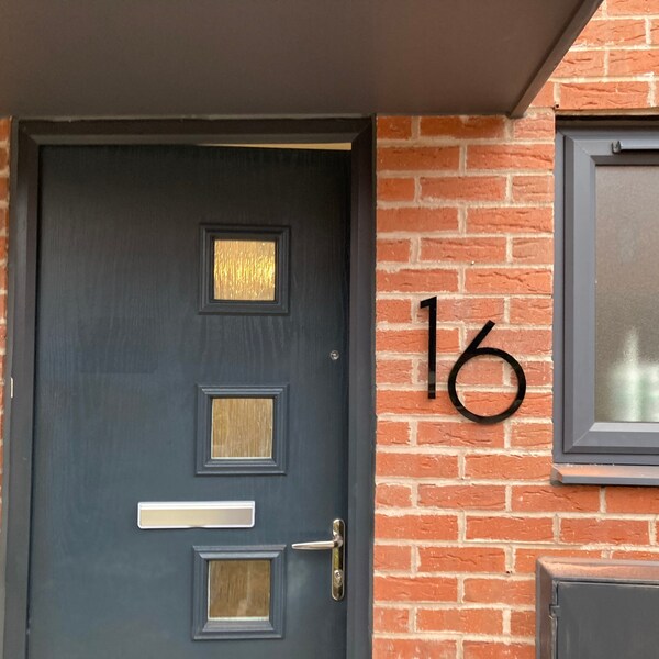 10 Inch Floating Modern House Numbers / Letters - Etsy