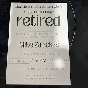 Funny Retirement Invitation, Retirement Party Invitation, Retirement ...