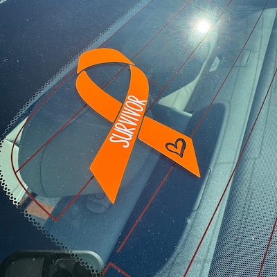 Personalized Orange Awareness Car Decal Custom Name Multiple Sclerosis ...