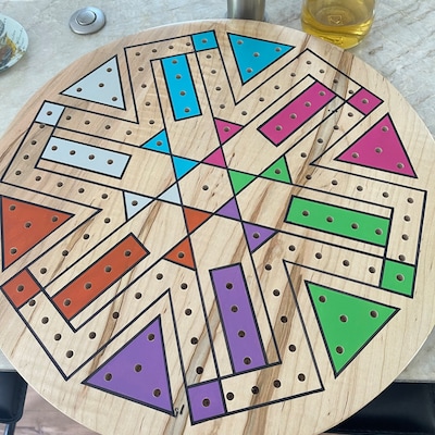 Fast Track 18 or 24 Maple amishcountry Game Board W/cards ...