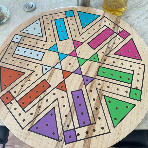 Fast Track (18" or 24") Maple (amishcountry) Game Board W/cards ...