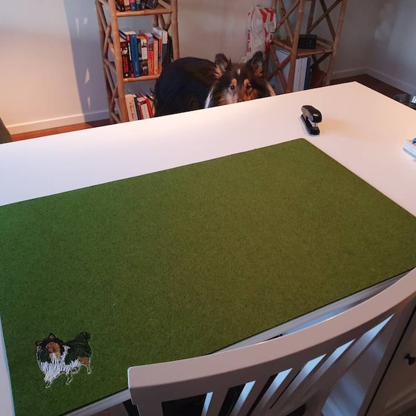 Felt Desk Pad, Custom Felt Desk Mat, Office Desk Accessories, Large ...