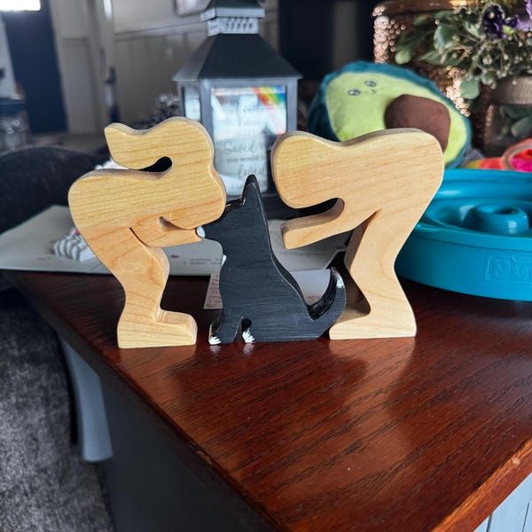 Human & Golden Retriever Labrador Doodle Mixed Breed Mutt - Companion Figure . Free ...