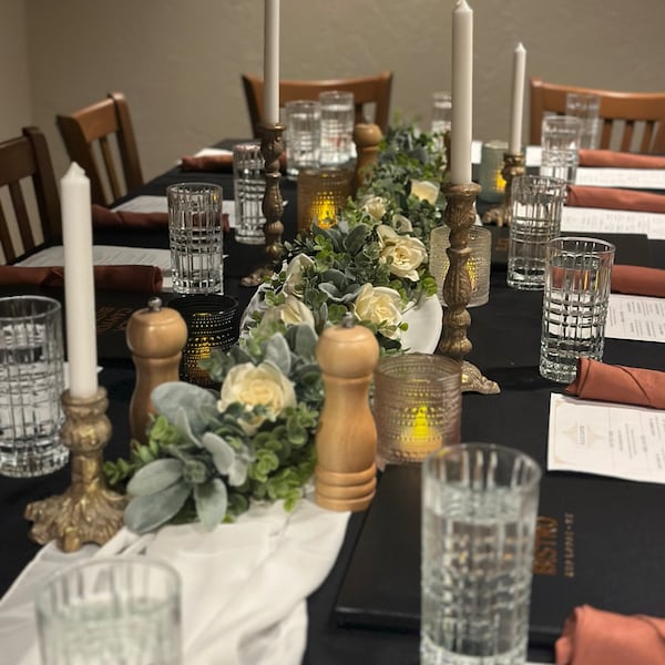 Handmade Faux Greenery Garland: Year-round Table Centerpiece - Etsy