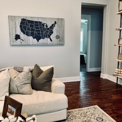 Luxury Home Wall Decor, Statement Piece, Pushpin Ready United States ...