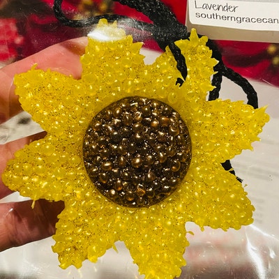 Sunflower Car Freshie Sunflower Car Candle Sunflower Car Scent ...