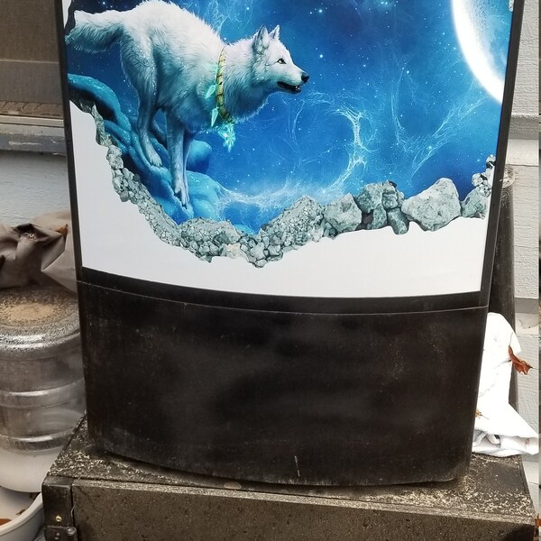 Wolf Wall Decal - Fantasy 3D Smashed Wall Art Sticker Kids Decor Vinyl ...