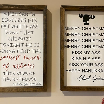 Merry Christmas Kiss My Ass Kiss His Ass Kiss Your Ass Happy Hanukkah ...
