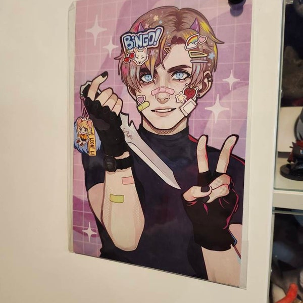 Punk Peach 8 X 11 HOLO Print - Etsy