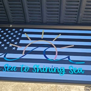 XL Ocean Wave Decal, Holographic Wave Sticker, Large Ocean Decal for ...