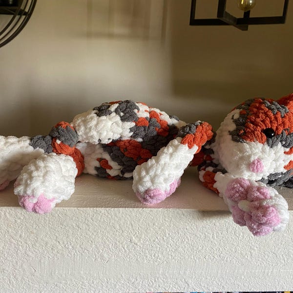 LITTLE Kosmo Kitty Knotted Lovey — Crochet Cat PATTERN - Etsy