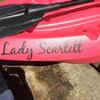 Custom Kayak Name Decal, Canoe Decals, Decals for Paddleboard ...