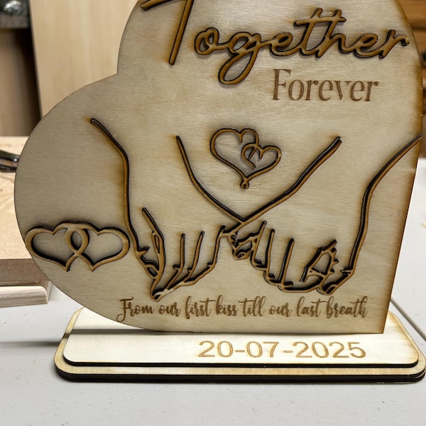 Personalized Couple Hands Together Forever Sign SVG, Gift for Couple ...
