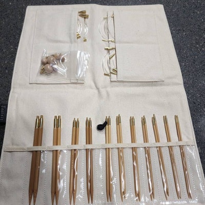 Seeknit Koshitsu Premium Set 2, Bamboo Interchangeable Circular Knitting Needle, 5 Inch / 12.5 ...