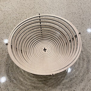 Large Round 9.5 Inch Spiral Basket Design File, 1/8th 3 Mm Material ...