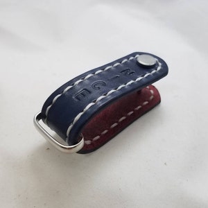 Initial Keychain Rectangle Monogram Keychain Leather Key - Etsy