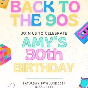 Disco Graduation Party Invitation Template for Retro & Groovy 70s Grad ...