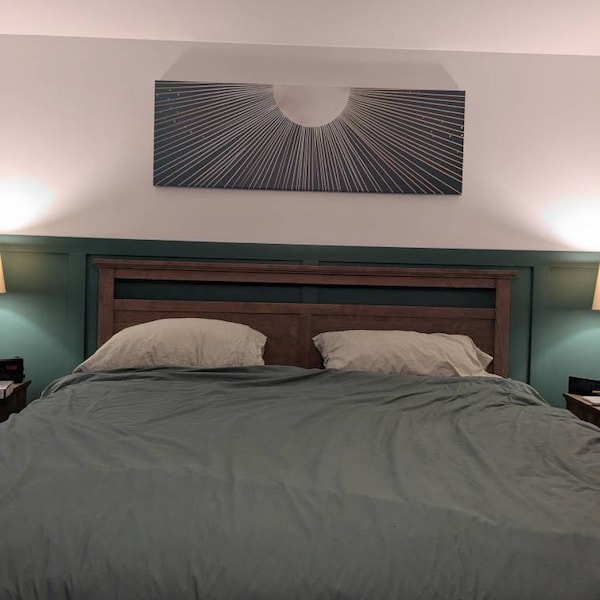 Palm Tree Canvas Print | Retro Coastal Large Wall Art | Horizontal ...