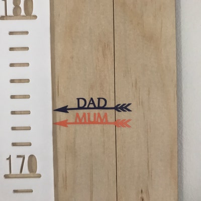 Personalised Height Chart Markers Vinyl Decals - Etsy