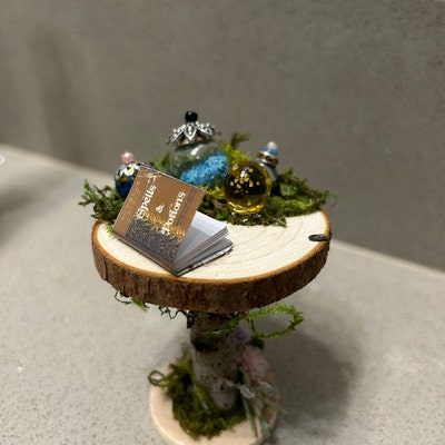 Fairy Table W/ Books & Potions, Fairy Spells and Potions Table, Fairy ...