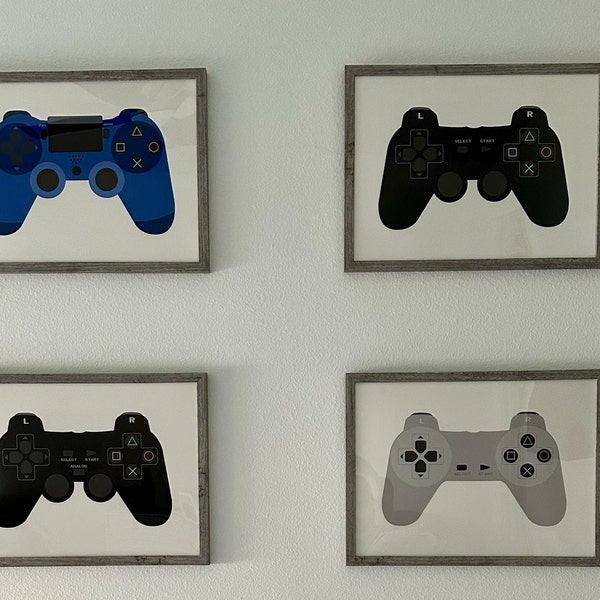 Video Game Decor PRINTABLE Video Game Poster Set of 6 Prints Game Room ...