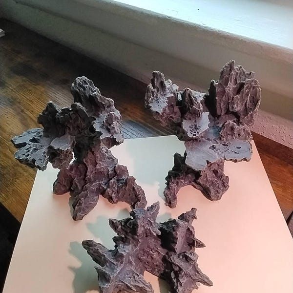 2-4 Gallon Nano Aquascape Decor SOUL CANYON Aquarium Dragon Rocks ...