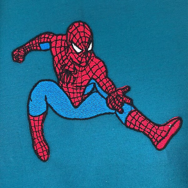 Embroidery Design Spiderman Superhero Pes Hus Jef 5 Sizes - Etsy