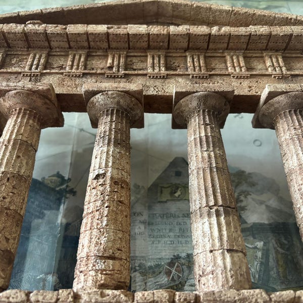 Greek Columns From Hera II Temple and Parthenon • Doric Order Column ...