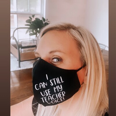 Teacher Face Masks - Etsy