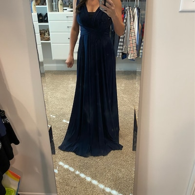 Bridesmaid Dress, Navy Infinity Dress Convertible Dress, Navy Blue Maxi ...