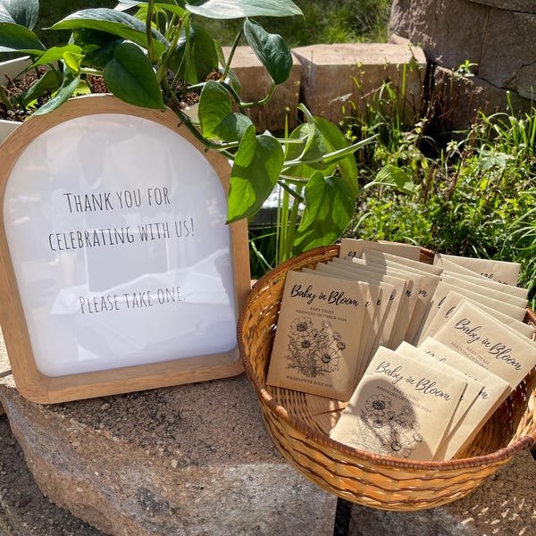 In Loving Memory Forget-me-not Seed Packet, Memorial Favor, Funeral ...