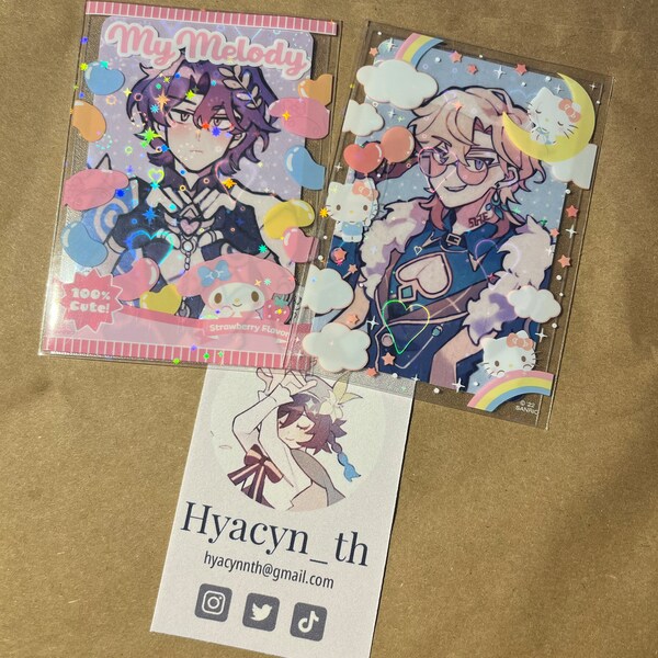 Dr.ratio Aventurine Honkai Star Rail HSR Holographic Heart Photocards ...